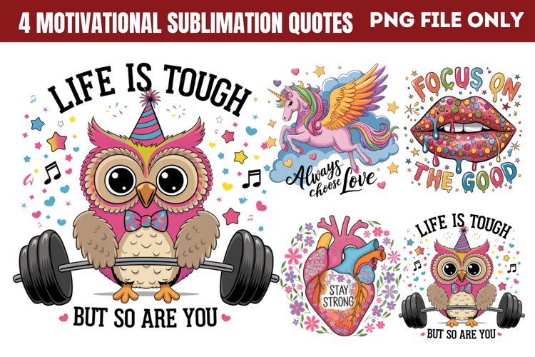 Motivational Sublimation Quotes Clipart PNG (5057571)