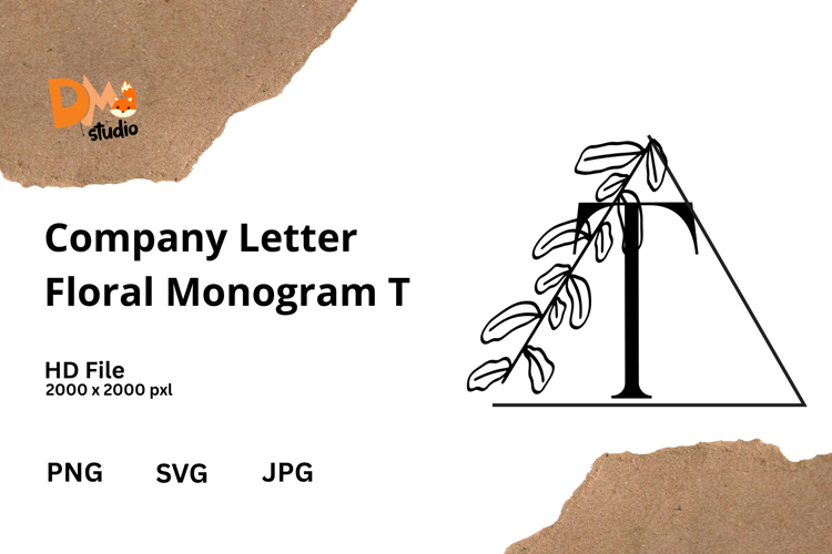 Company Letter Floral Monogram (6052947)