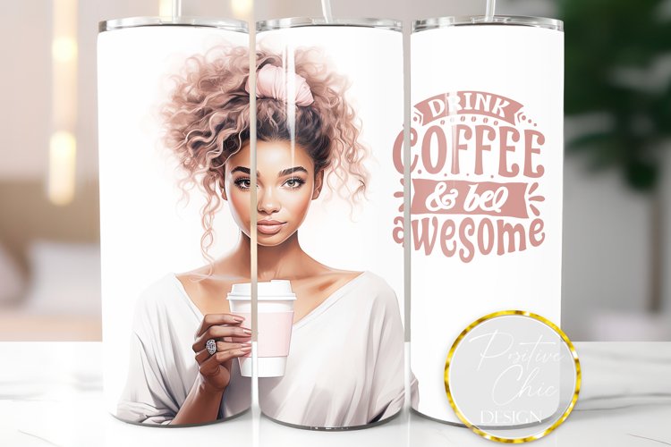 20 OZ Skinny Tumbler Wrap Sublimation PNG 20oz Design Image