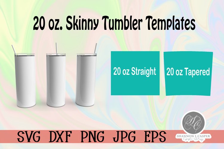 20 Oz Tall Skinny Tumbler Wrap Templates