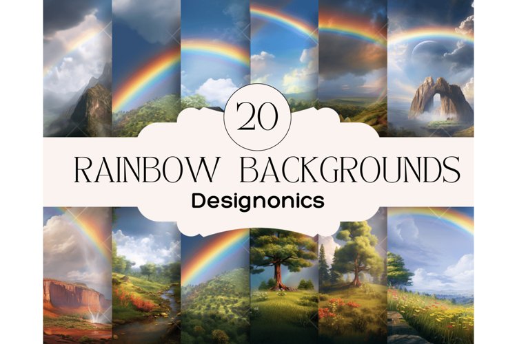 Rainbow Backgrounds - 20 Images