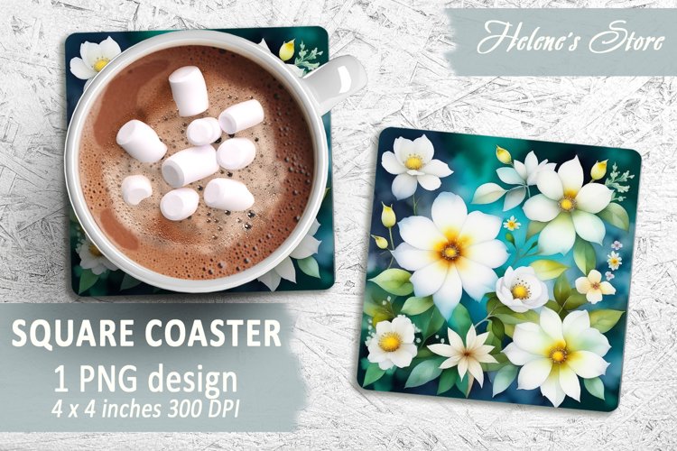 Camping Square Coaster Sublimation Designs bundle png