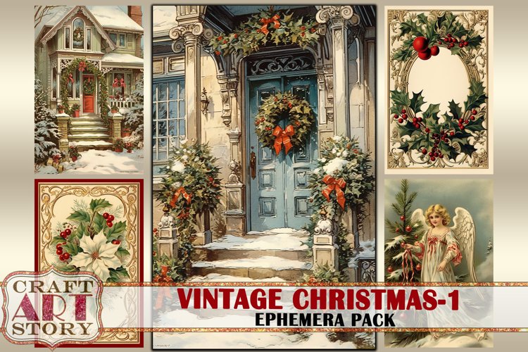 Vintage Christmas Ephemera Pack,winter (2766905)