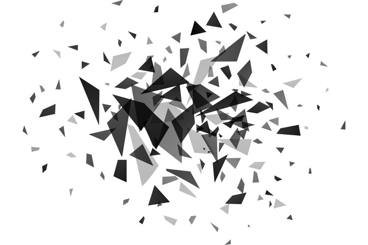 Abstract shatter burst broken shattered debris (3607750)