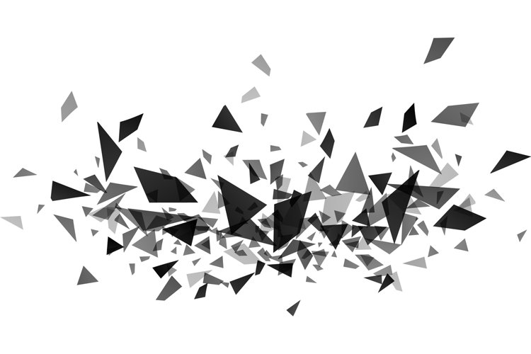 Abstract shatter burst broken shattered debris (3607761)