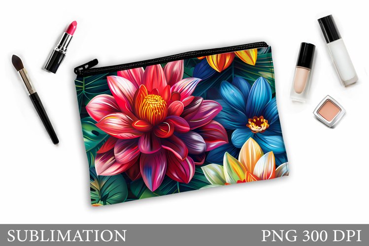 Flowers Makeup Bag Design. Flowers Makeup Pouch (4144046)