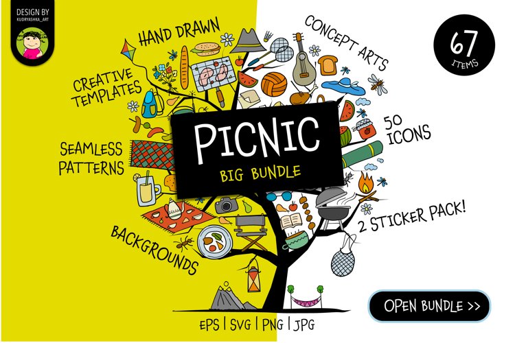 Picnic Big Vector Bundle for Download