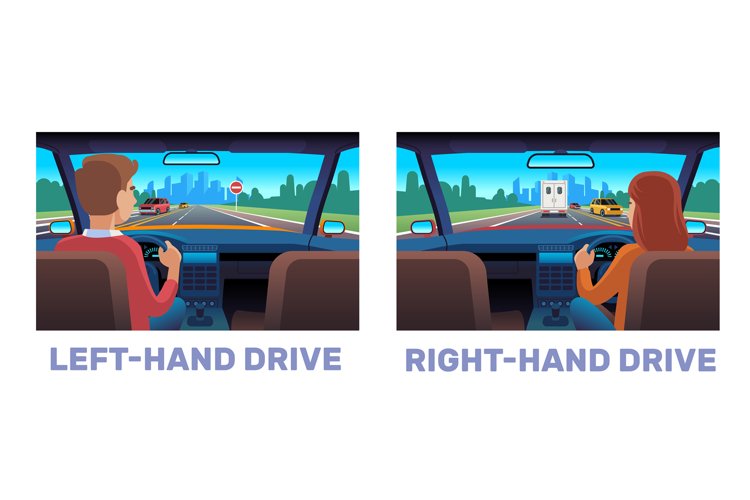 Differences between right handed and left handed driving. Ma