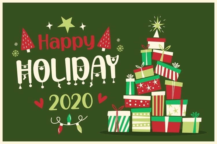 Happy Christmas Party - Xmas Font - Free Font Of The Week | Font Bundles