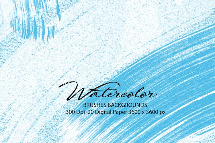 Watercolor Brushes Strokes Textures (749432)