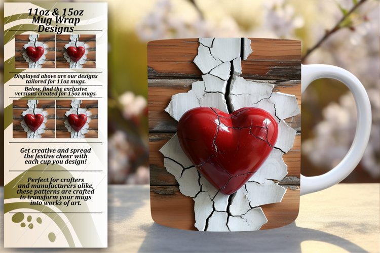 Valentine's Love Mug - 3D Heart Magic