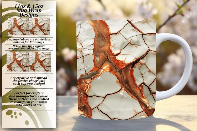 Elegant Geode Stone Sublimation Mugs