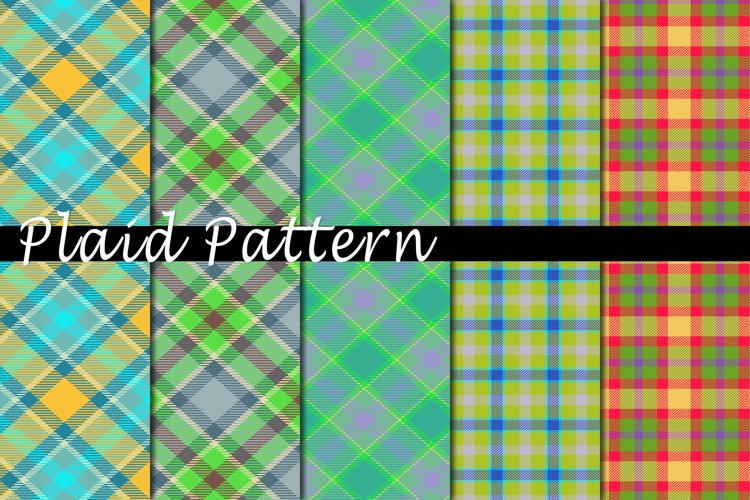 Plaid Pattern Digital Paper Bundle