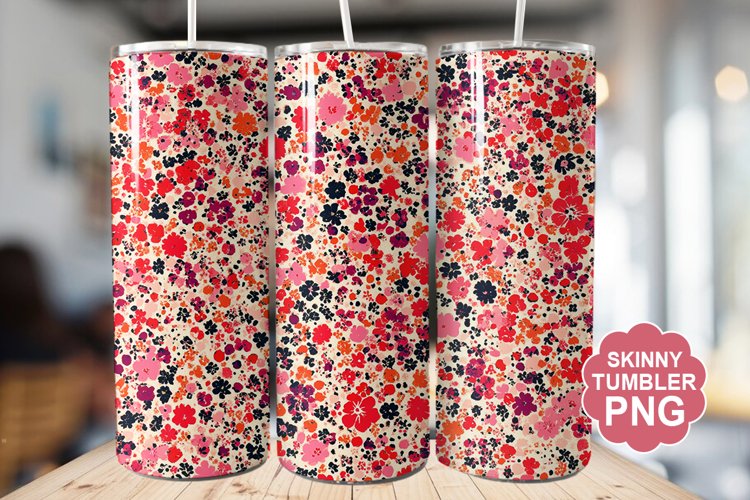 Floral Pattern Tumbler | Floral Tumbler Wrap