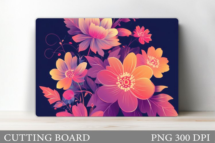 Flowers Cutting Board. Floral Cutting Board Design (5089080)