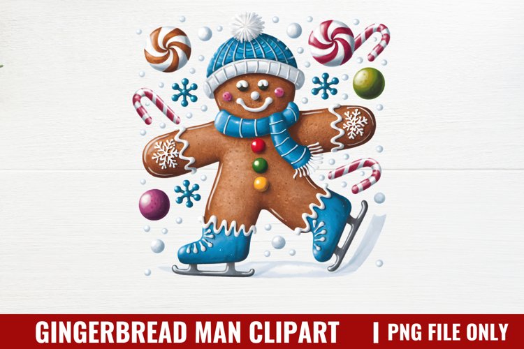 Gingerbread Man Clipart PNG (4831877)