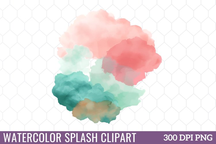 Watercolor Splashes Clipart (3479604)