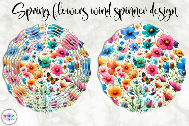 Spring Flowers Wind Spinner | Wildflowers Wind Spinner Print