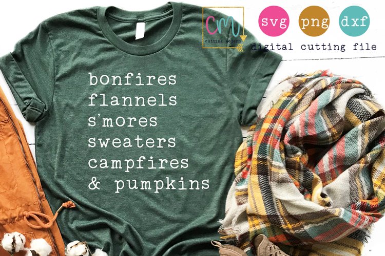 Bonfires Flannels S'mores Sweaters Campfires And Pumpkins