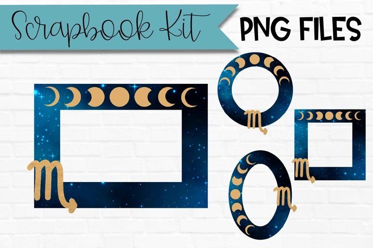 Scorpio Zodiac Scrapbook Frames