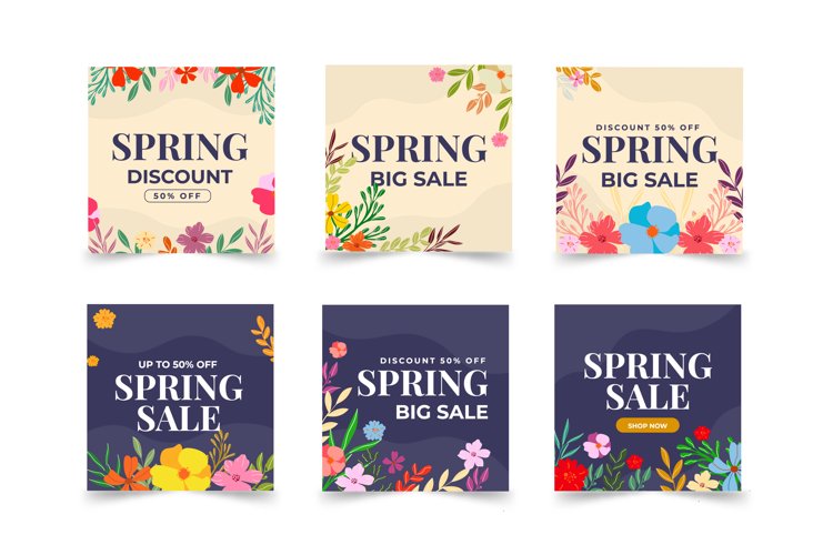 Spring Sale Instagram Post Collection