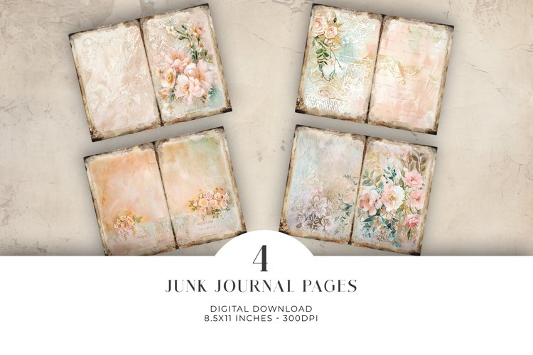 Wedding Junk Journal Digital Paper Bi-fold (3880989)