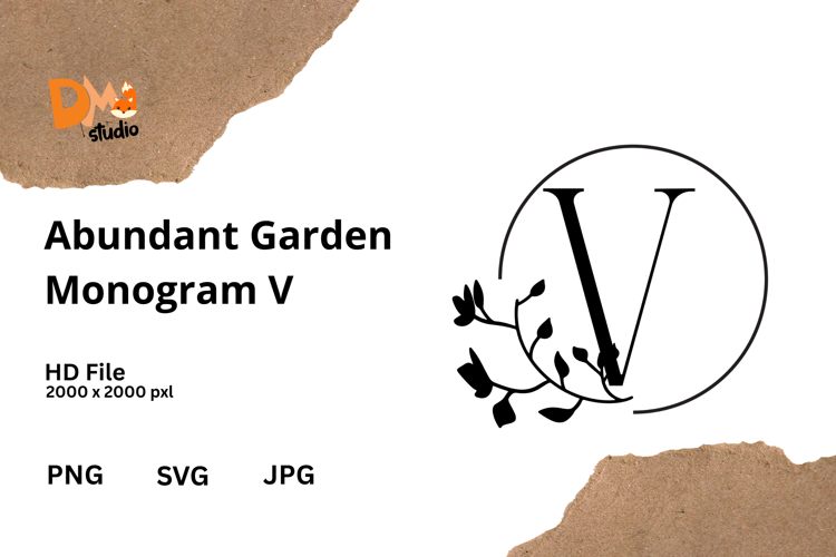 Abundant Garden Monogram (6083862)