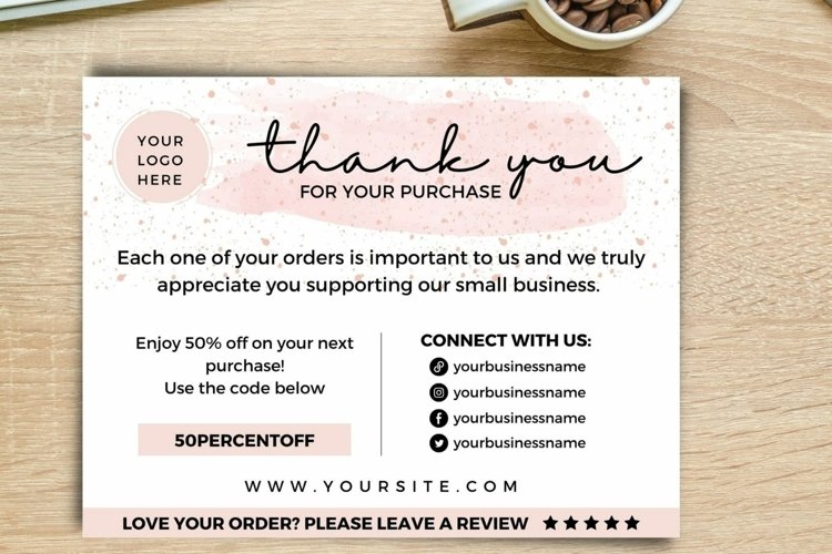 Paper Paper Party Supplies Instant Download Editable Thank You Card 