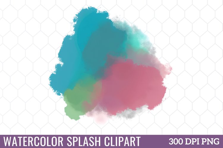 Watercolor Splashes Clipart (3479610)