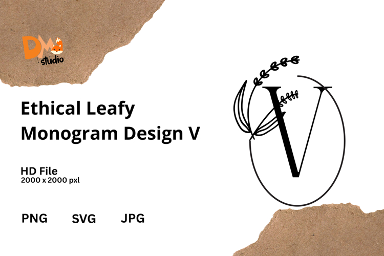 Ethical Leafy Monogram Design (6082650)