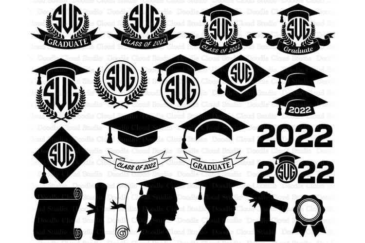 2022 Graduation SVG, Graduation Hat Laurea SVG files. (95190) | SVGs ...