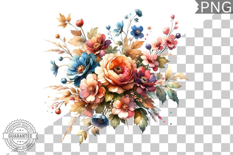 Flowers Sublimation - Clipart PNG Design