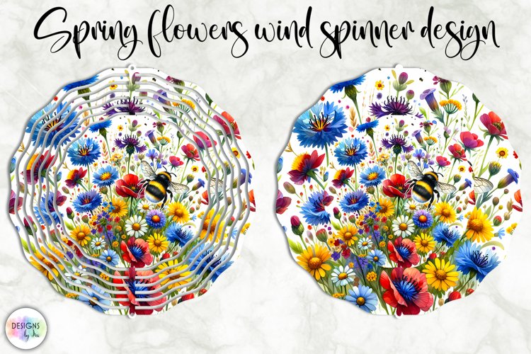 Spring Flowers Wind Spinner | Wildflowers Wind Spinner Print