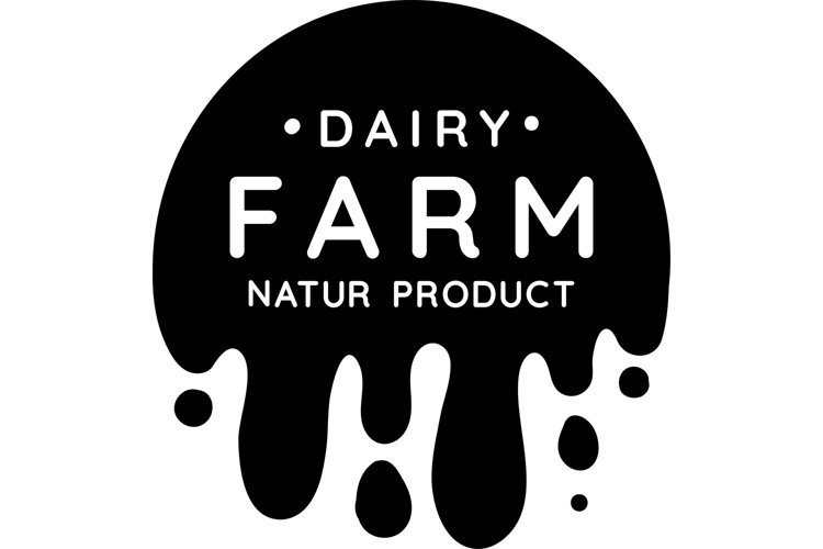 Dairy drop logo milk drop splash emblem for milk (3621475)