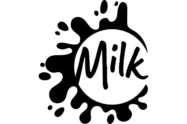 Dairy drop logo milk drop splash emblem for milk (3621481)