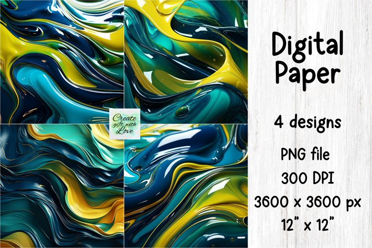 Watercolor Digital Paper, Seamless Pattern, Scrapbooking