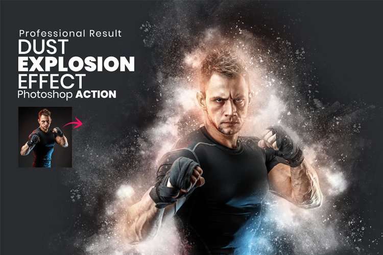 Easy Dust Explosion Photo Effect