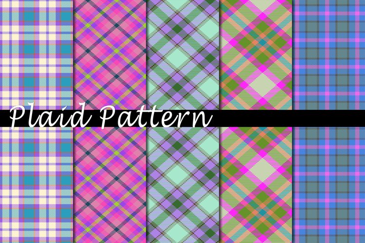 Plaid Pattern Digital Paper Bundle
