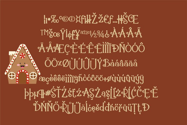 ZP Gingerbread Cake - Free Font of The Week | Font Bundles