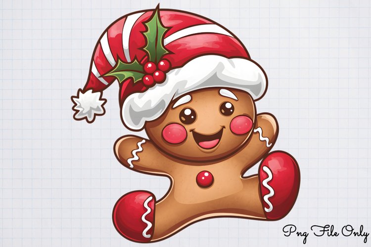 Cute Christmas Gingerbread Clipart PNG (4835965)