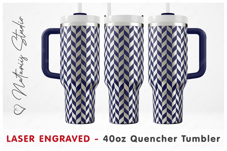 Abstract Pattern - Laser Engraved - 40oz Quencher (5334595)