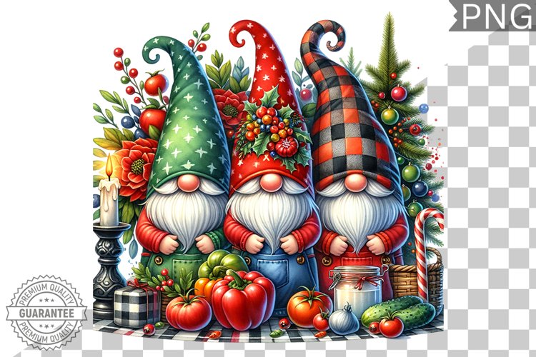 Christmas Gnome Sublimation Clipart