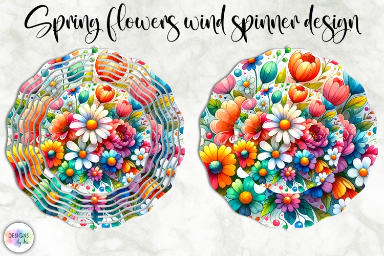 Spring Flowers Wind Spinner | Wildflowers Wind Spinner Print