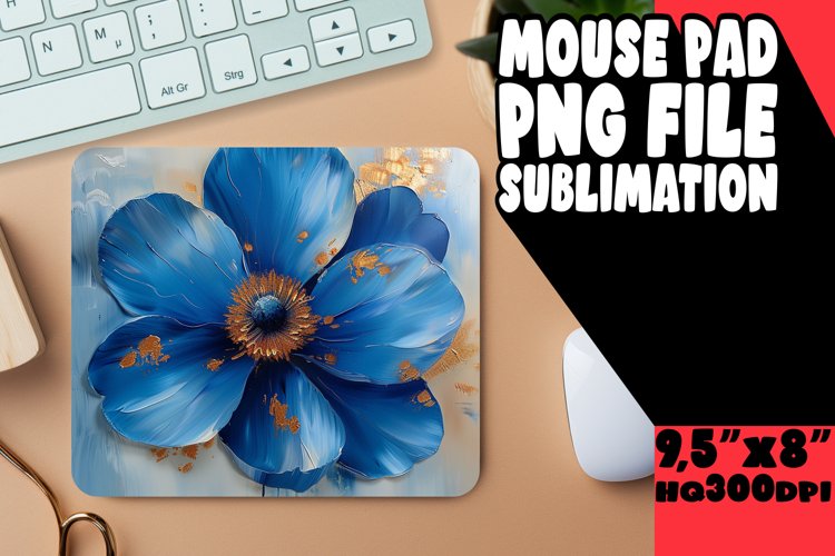 Blooming Beauty: Sublimated Mouse Pad Designs PNG (4118702)