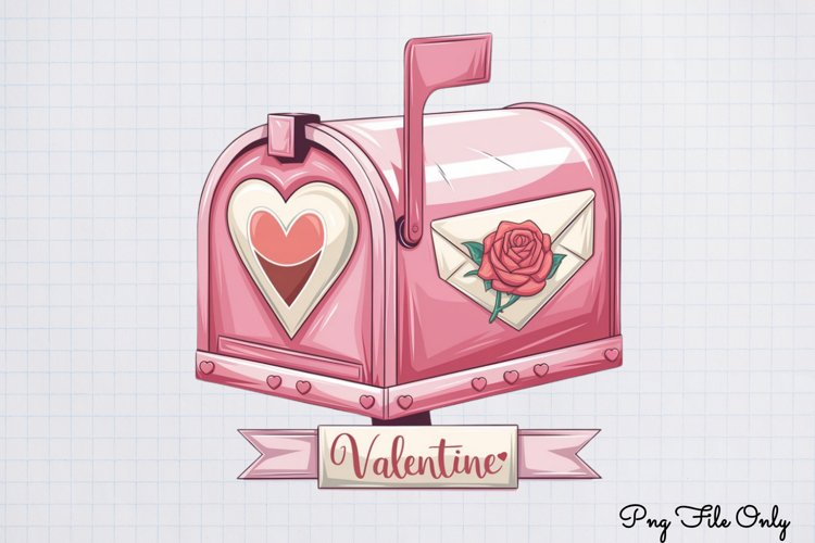 Retro Valentine Day Clipart PNG (5155987)