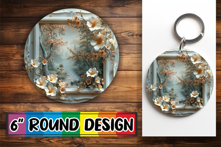 Landscape Circle Keychain Variety (3551971)