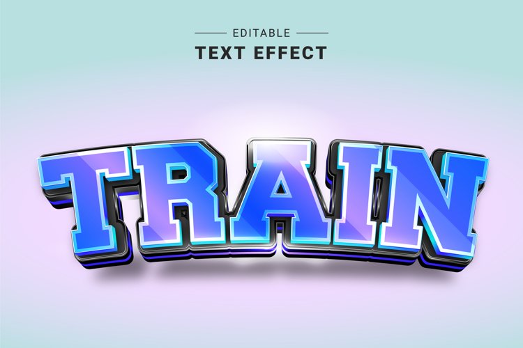 Editable Text Effect for Illustrator. Vector (1740882)