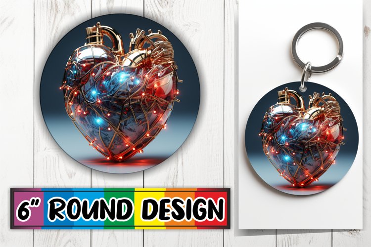 Keychain Love Sublimation Design (3129761)