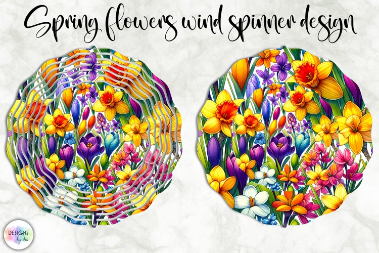 Spring Flowers Wind Spinner | Wildflowers Wind Spinner Print