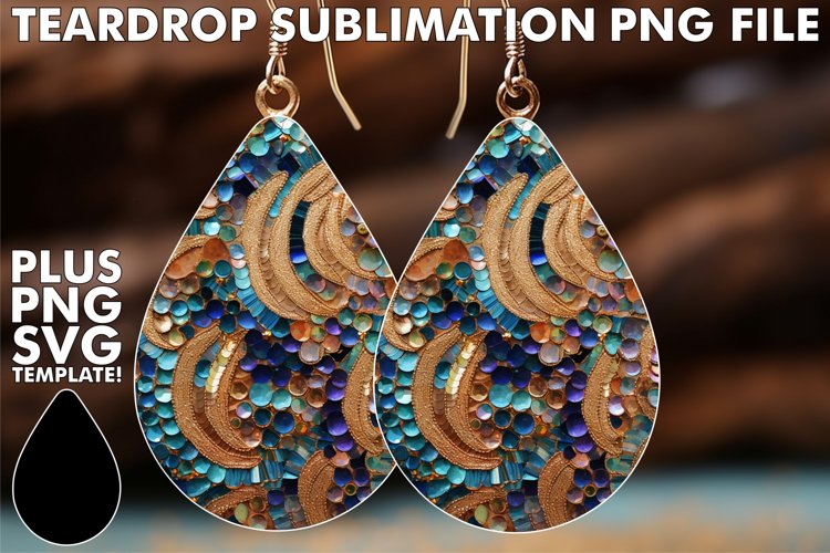 Sublimation Shine: Glitter Teardrop Charms